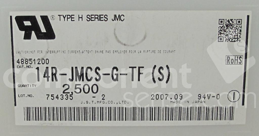 14R-JMCS-G-TF(S) JST Mfg. Co., Ltd. | Component Sense