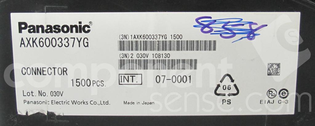 AXK600337YG Panasonic | Component Sense