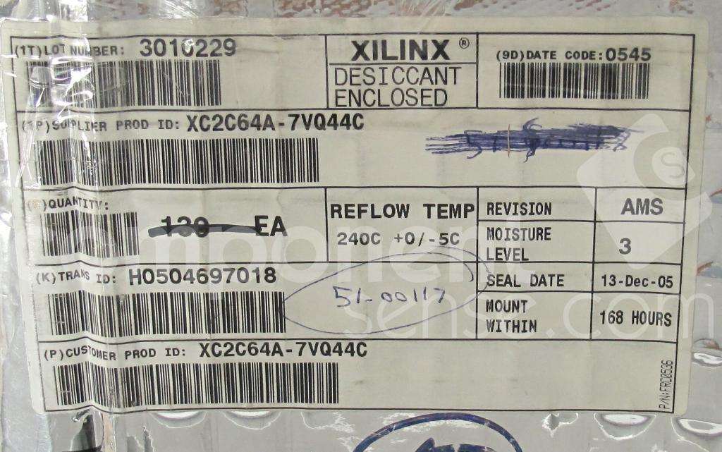 XC2C64A-7VQ44C Xilinx | Component Sense
