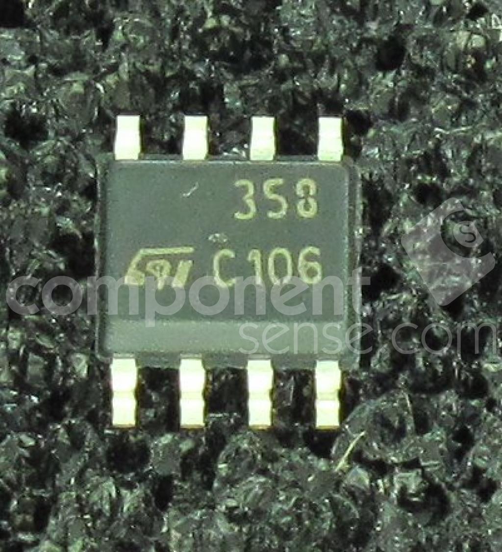 LM358D Texas Instruments, STMicroelectronics | Component Sense