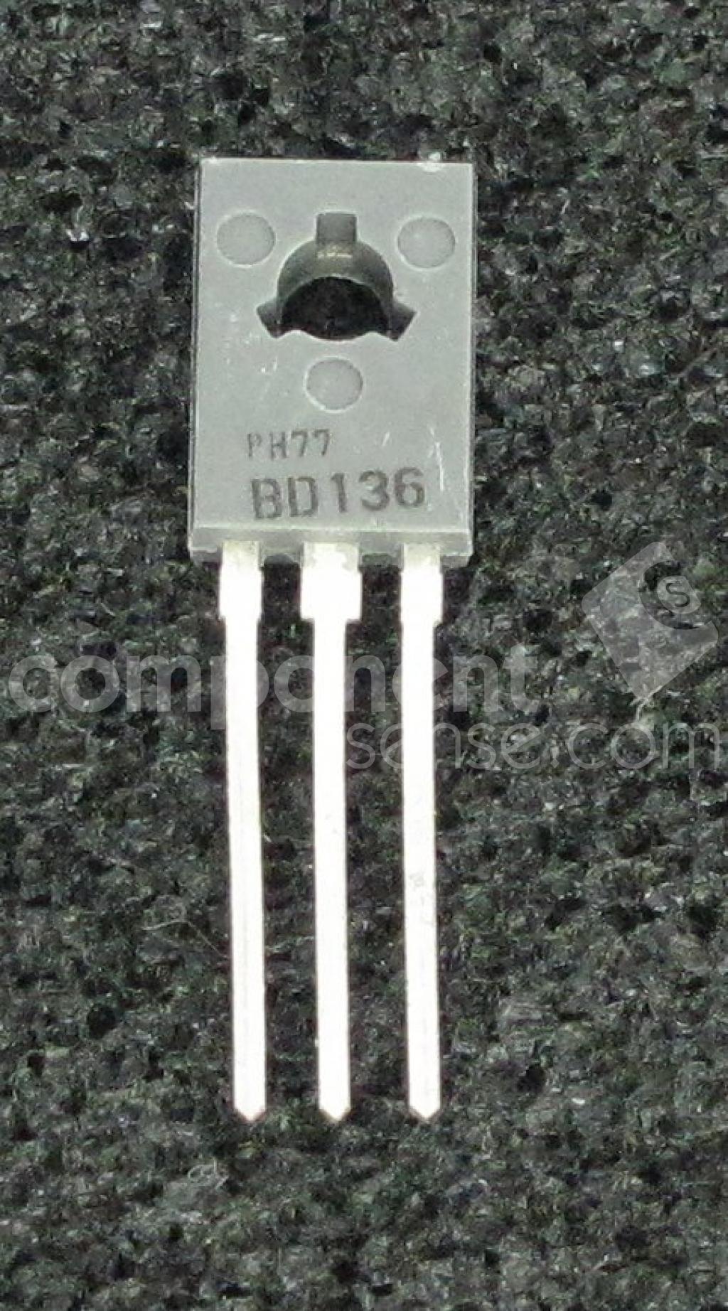 BD136 Philips, STMicroelectronics, ON Semiconductor | Component Sense