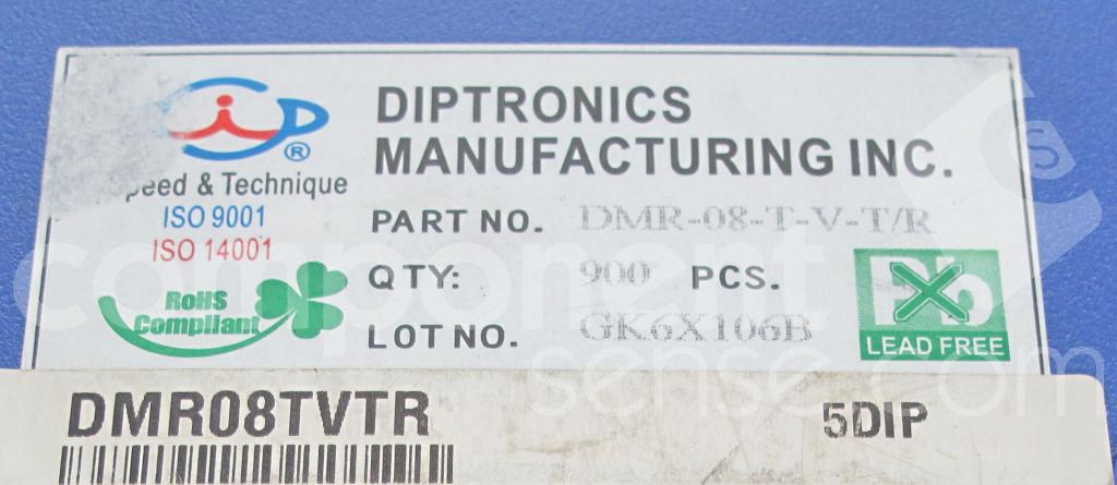 DMR08TVTR Diptronics Manufacturing, Inc. | Component Sense