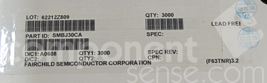 SMBJ30CA Fairchild Semiconductor | Component Sense