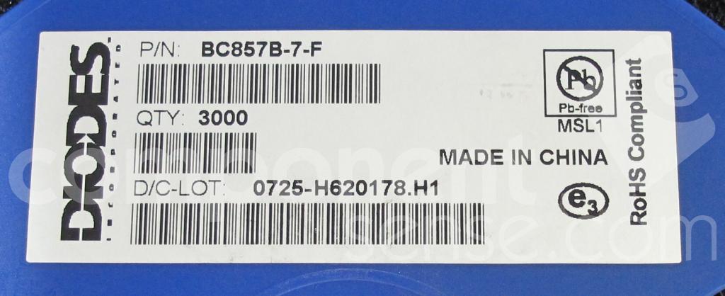 BC857B-7-F Diodes, Inc. | Component Sense