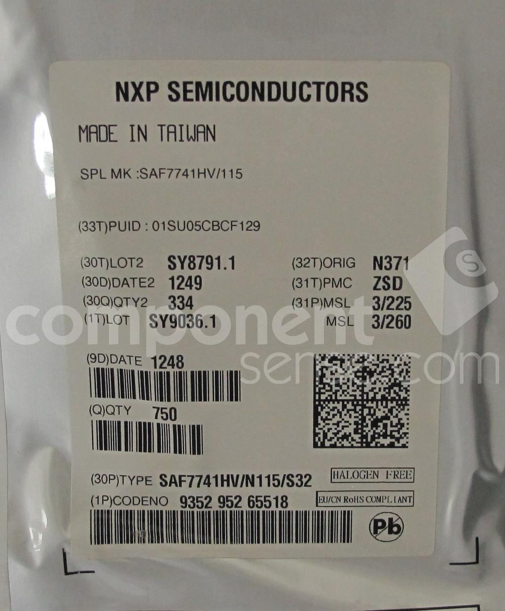 SAF7741HV/N115 NXP Semiconductors | Component Sense