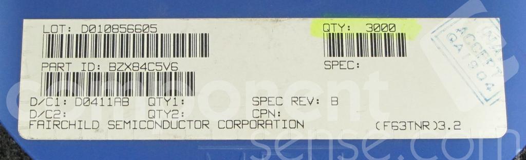 BZX84-C5V6 Philips, Fairchild Semiconductor, NEXPERIA | Component Sense