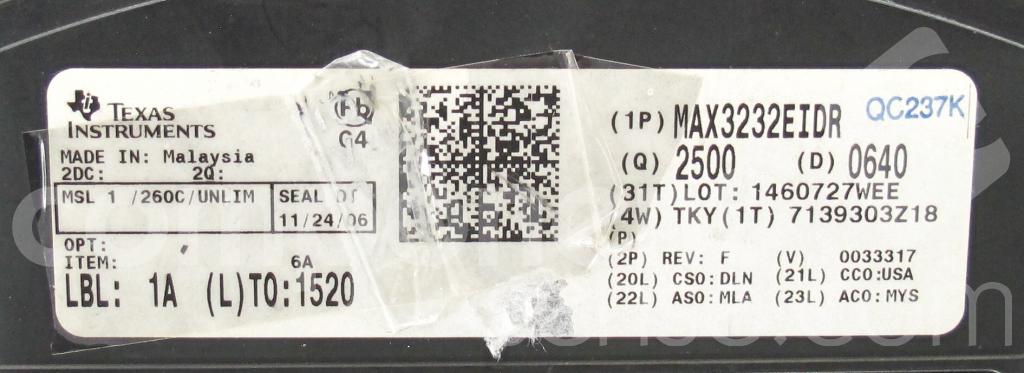 MAX3232EIDR Texas Instruments | Component Sense