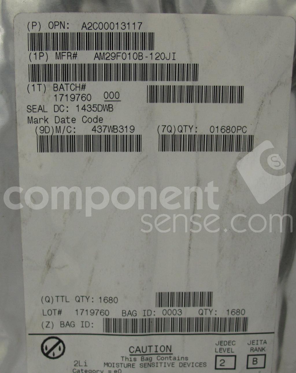 AM29F010B-120JI Spansion | Component Sense