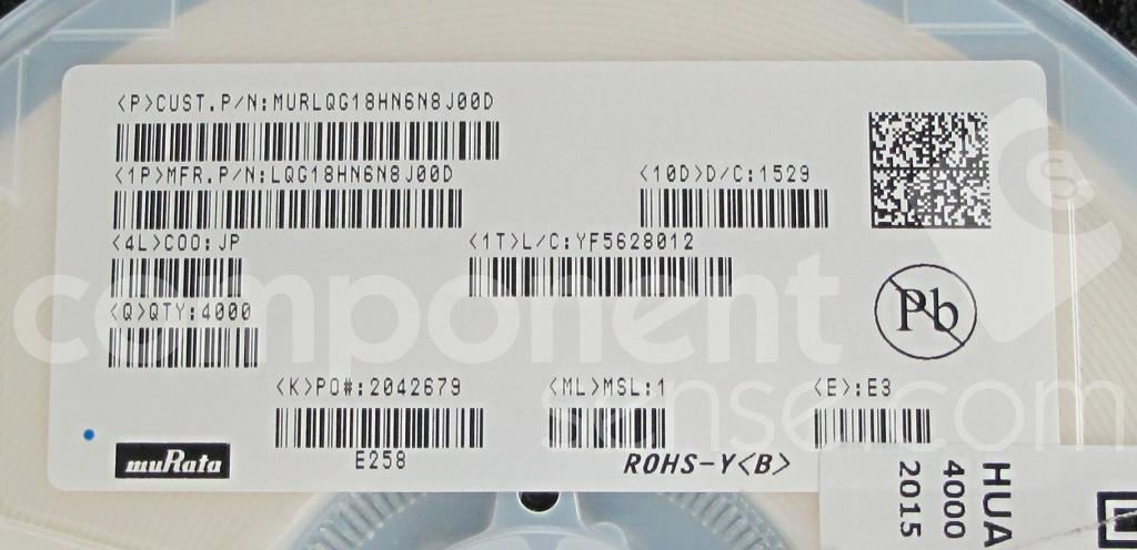 LQG18HN6N8J00D Murata | Component Sense