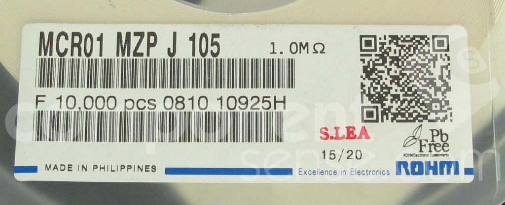 MCR01MZPJ105 Rohm Semiconductor | Component Sense