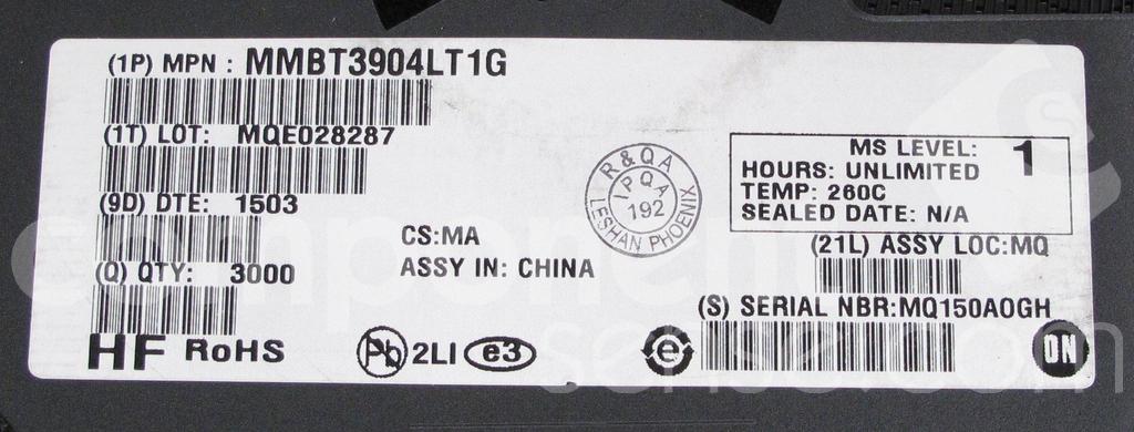 MMBT3904LT1G ON Semiconductor | Component Sense