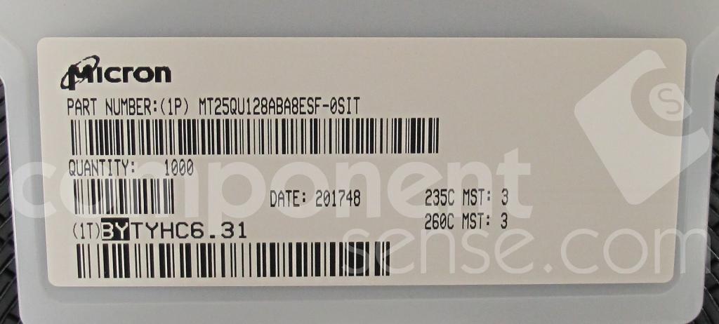 MT25QU128ABA8ESF-0SIT Micron Technology, Unknown | Component Sense