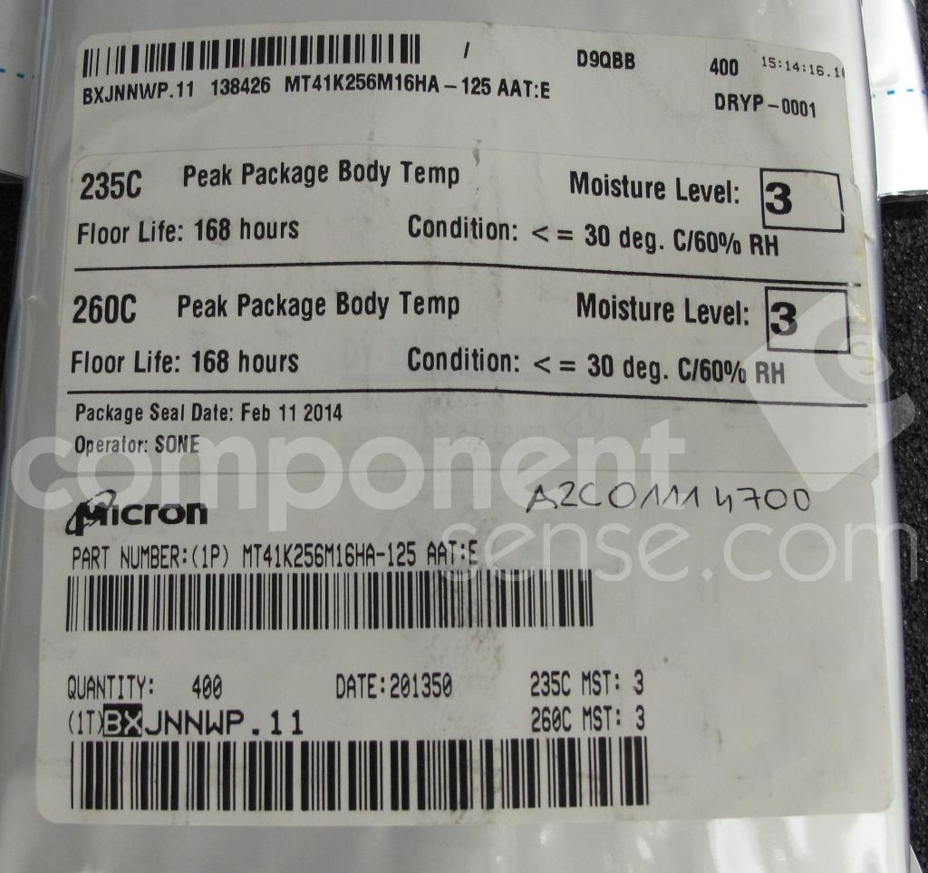 MT41K256M16HA-125 AAT:E Micron | Component Sense
