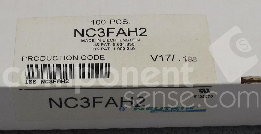 NC3FAH2 Neutrik AG | Component Sense