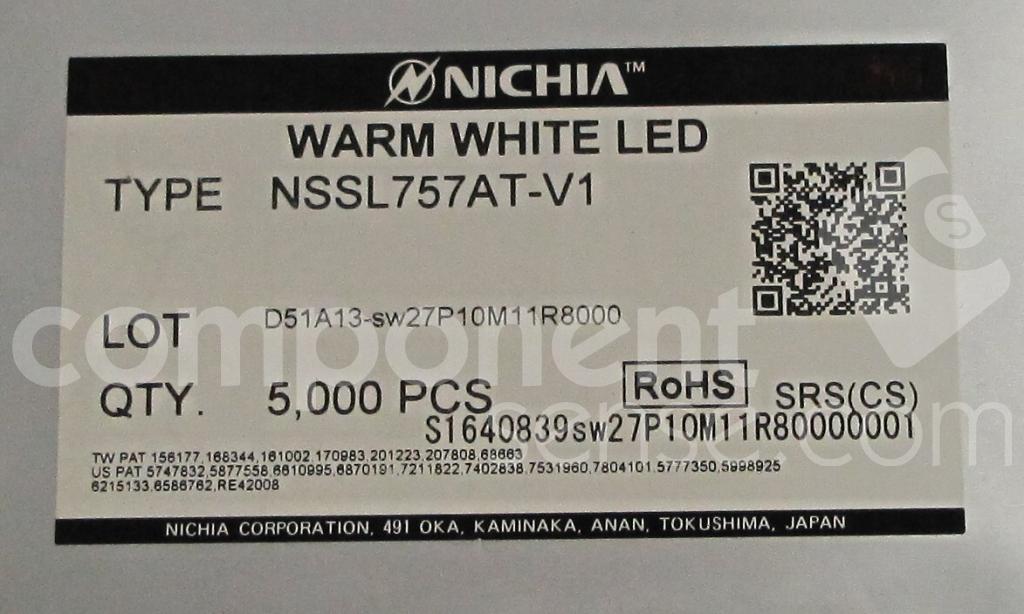 NS2L757AT-V1-SW40X-R80 Nichia | Component Sense