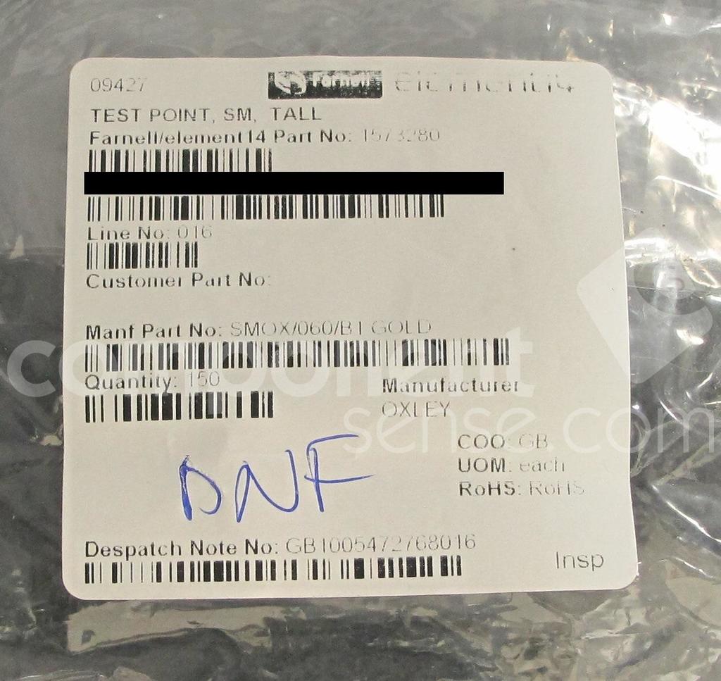 SMOX/060/B1 GOLD Oxley Group Ltd | Component Sense