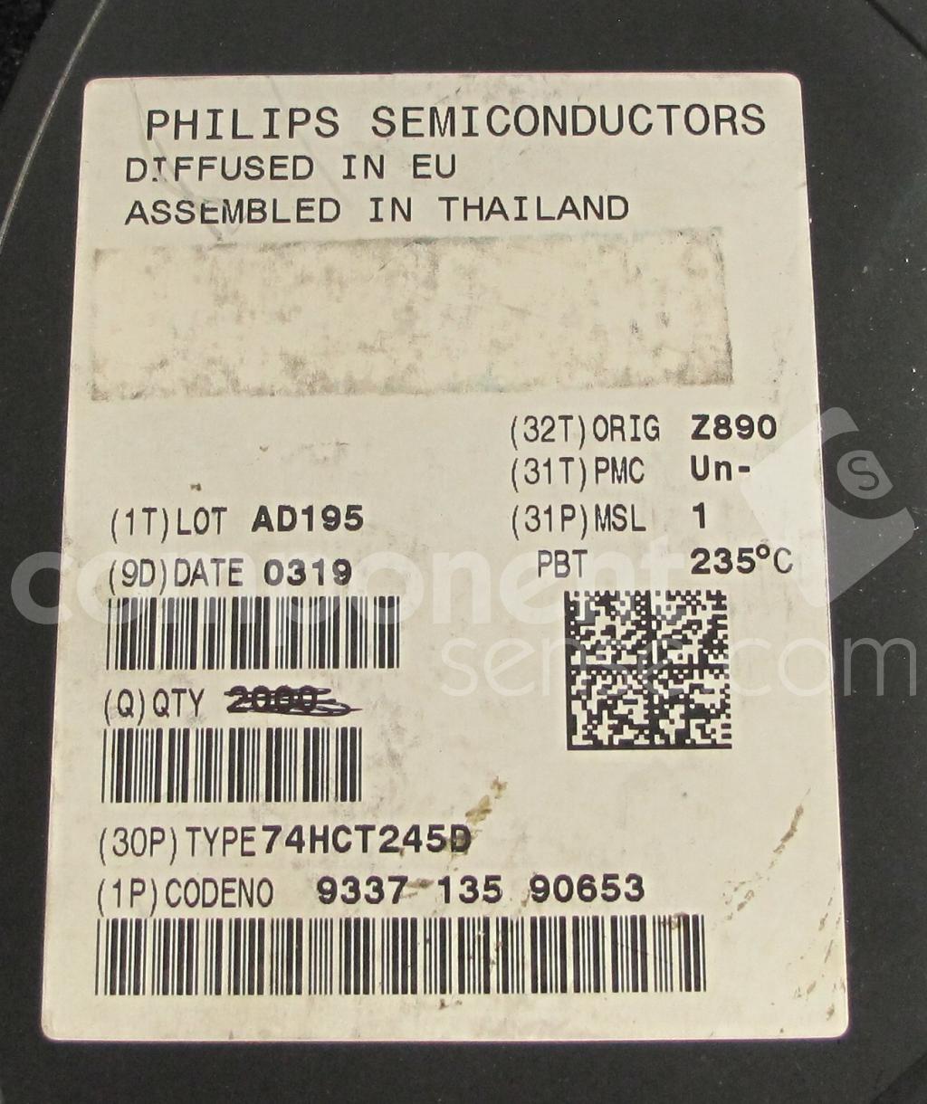 74HCT245D Philips, NXP Semiconductors | Component Sense