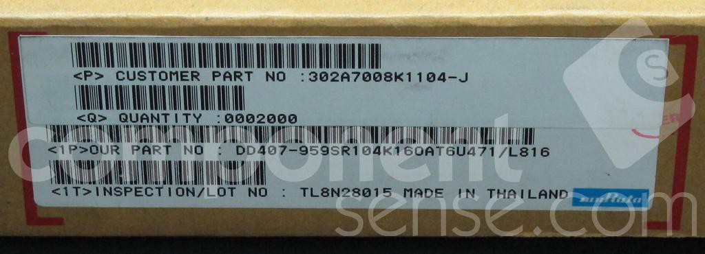 DD407-959SR104K160AT6U471/L816 Murata | Component Sense