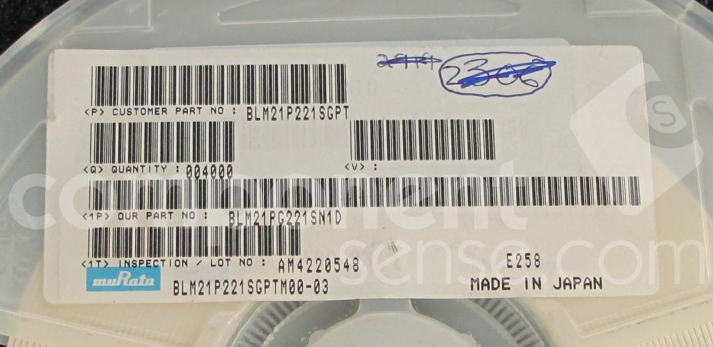 BLM21PG221SN1D Murata, Unknown | Component Sense