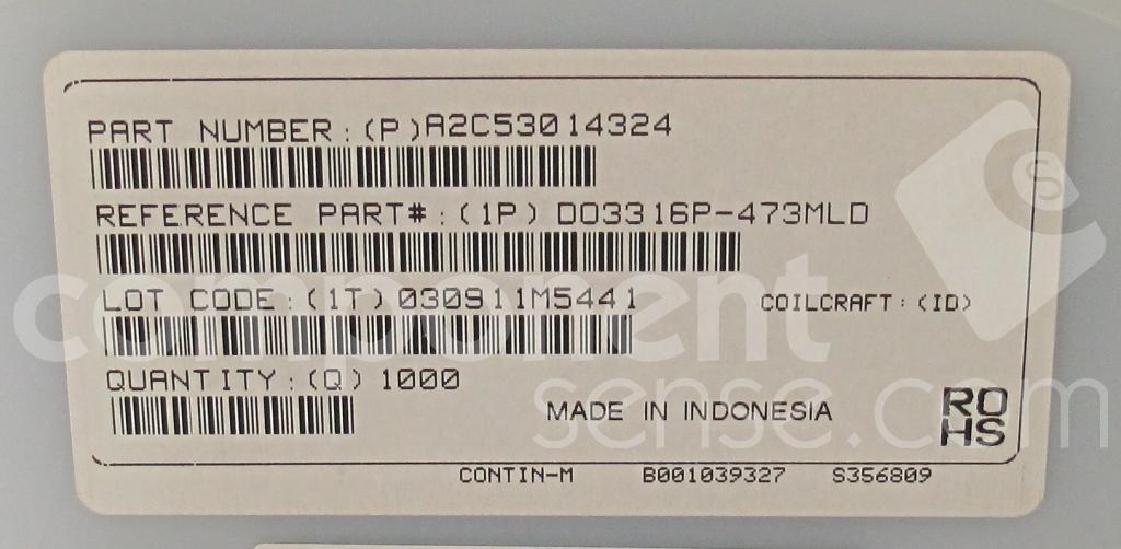 DO3316P-473MLD Coilcraft Inc | Component Sense