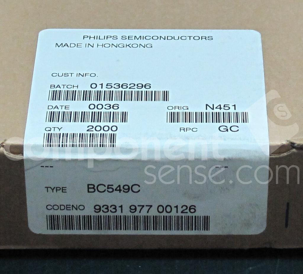 BC549C Philips | Component Sense